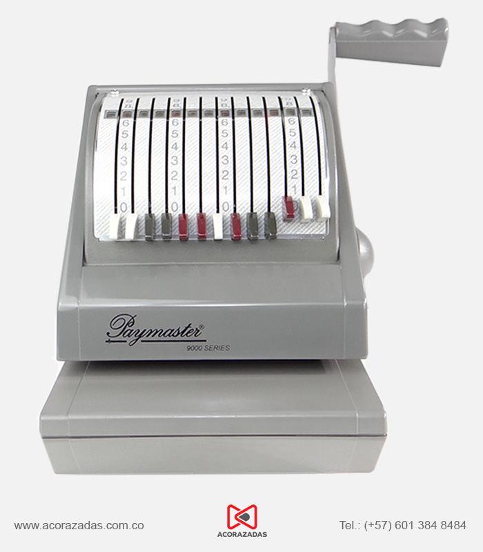 Protector de cheques manual Paymaster 9012 - Acorazadas